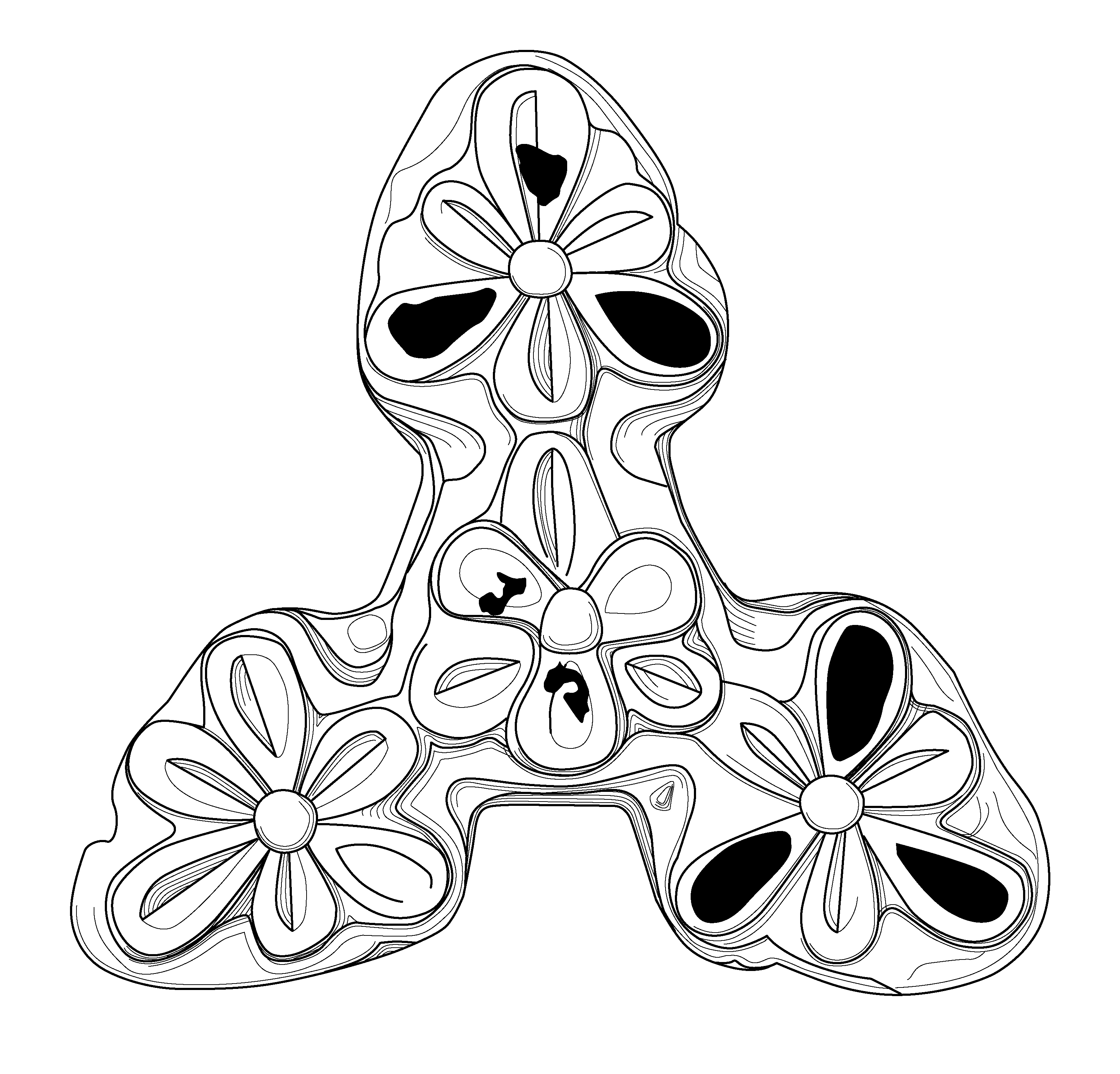 Drawing of a Carolingian Trefoil Mount · Vikings in the East Midlands