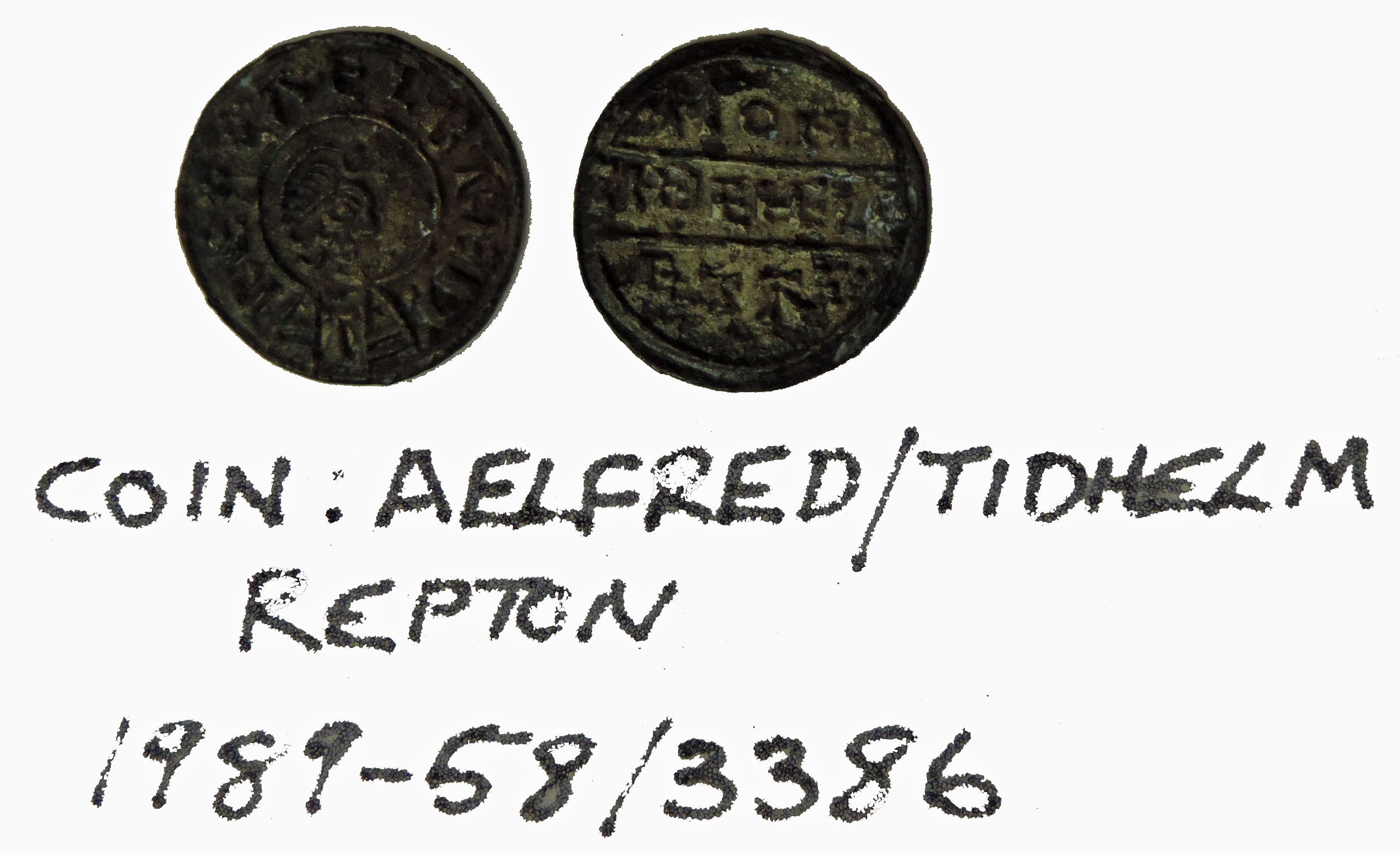 Coin of Alfred the Great (1989-58/3386) · Vikings in the East Midlands