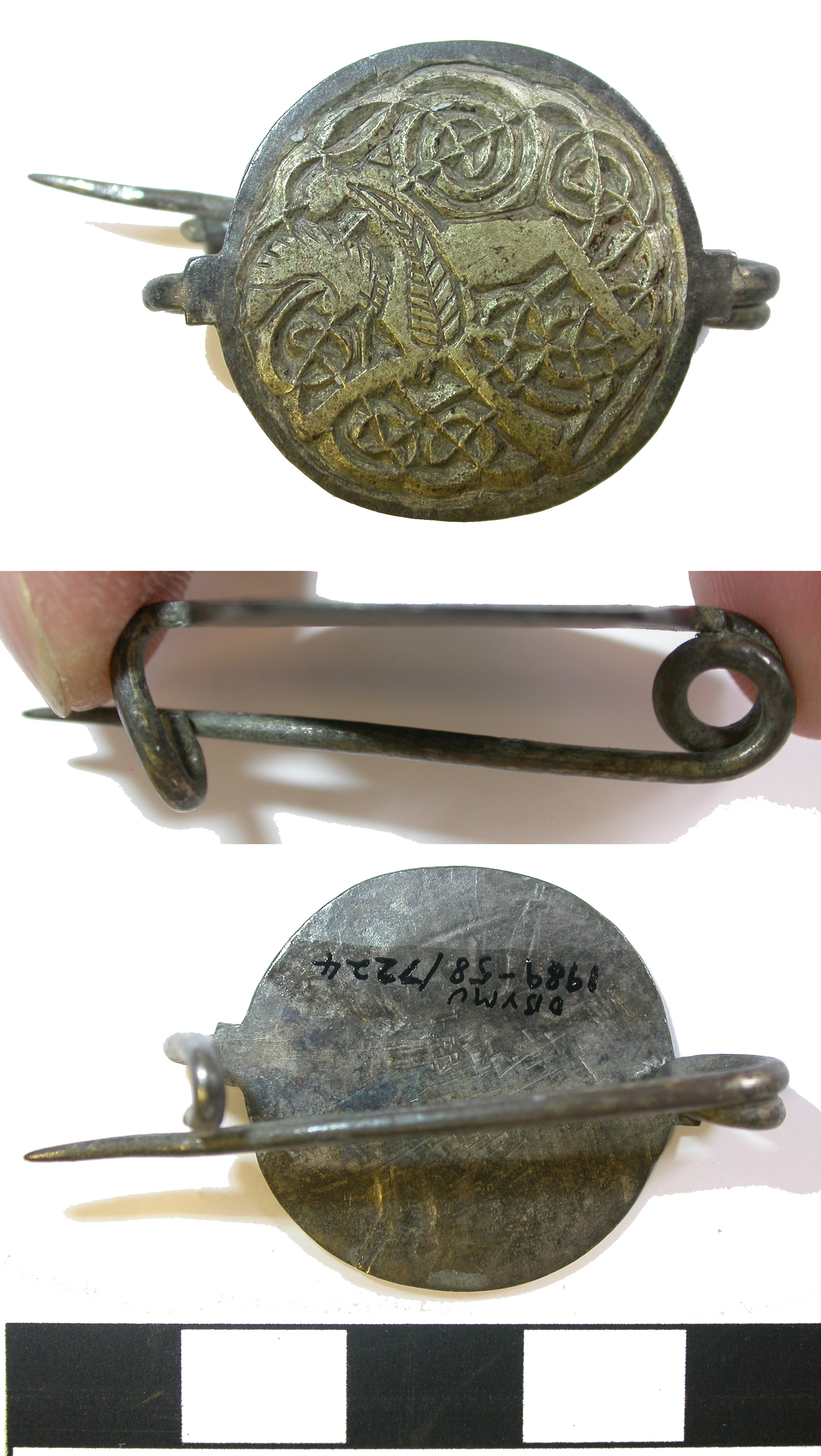 Silver Gilt Brooch (1989-58/7224) · Vikings in the East Midlands